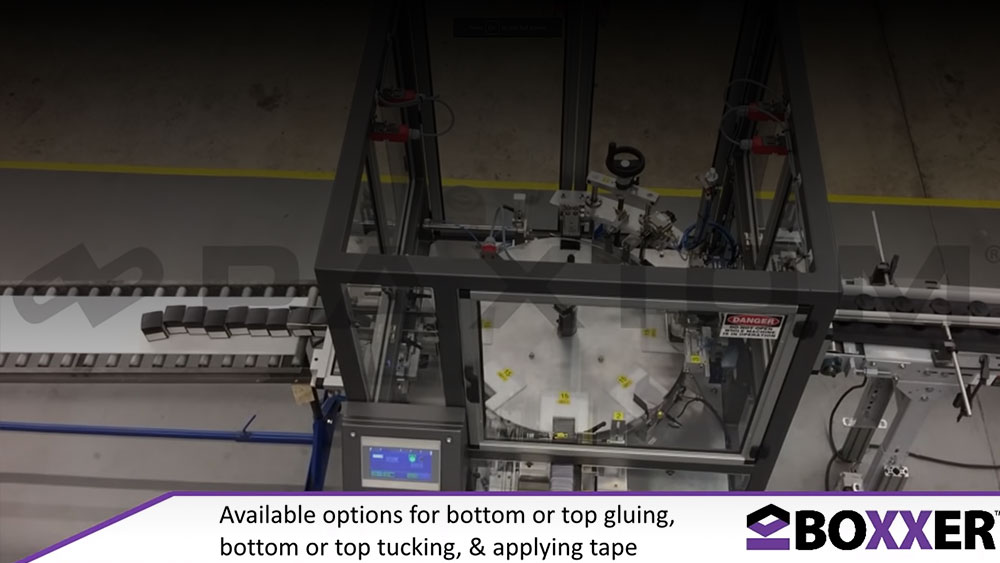 EndFlex AutoLock box forming machine for cases, trays, cartons